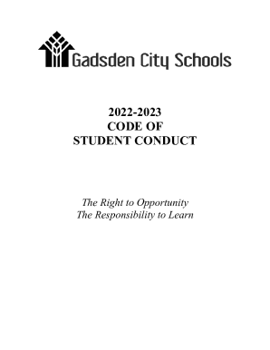 Fillable Online CODE OF STUDENT CONDUCT Fax Email Print - pdfFiller