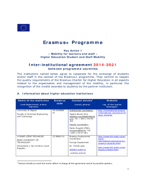 Fillable Online Key Action 1 Inter-institutional agreement for the ...