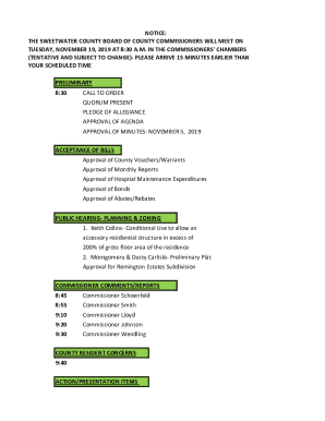 Fillable Online (TENTATIVE AND SUBJECT TO CHANGE) PLEASE ARRIVE 15 ...