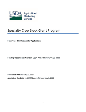 Fillable Online USDA Announces $72.9 Million in Grant Funding Available ...