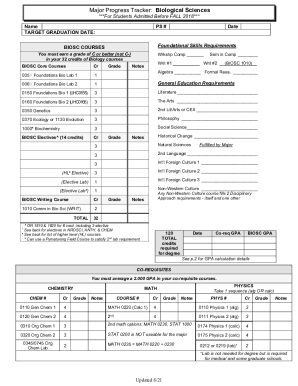 Fillable Online Forms and HandoutsDepartment of Biological Sciences Fax ...