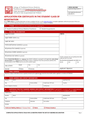 Fillable Online For office use only (date application form Fax Email ...