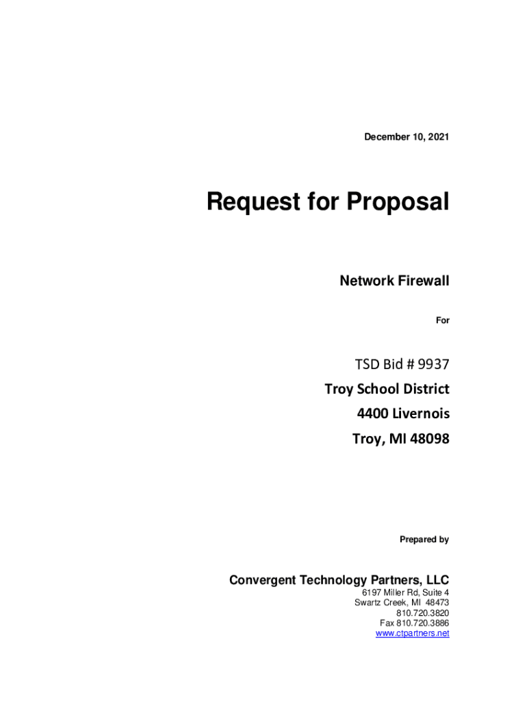 Fillable Online Request for Proposal Network Firewall Fax Email Print ...