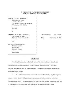 Fillable Online Proposed Final Judgment and Competitive Impact ...