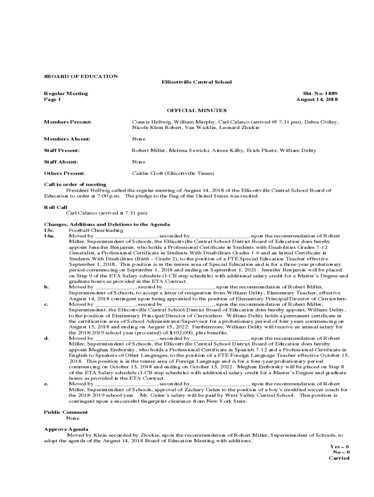 Fillable Online Roger Spell, Connie Hellwig, Carl Calarco, William ...