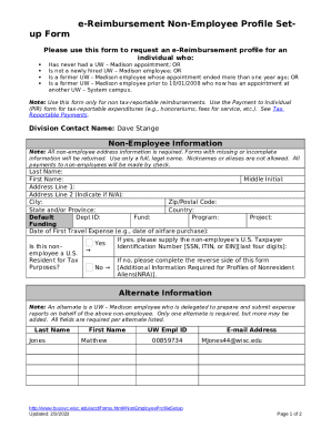 Non-employee Profile Setup - StudyLib - biochem wisc Doc Template ...