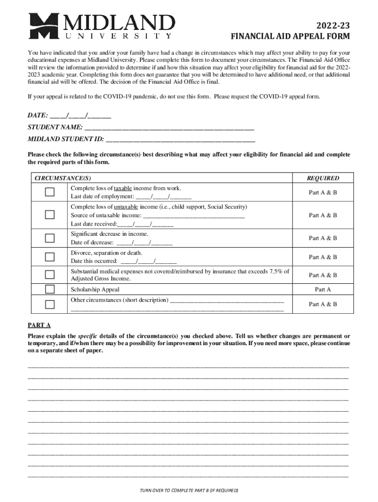 Fillable Online Brandeis University 2022-2023 Financial Aid Appeal ...
