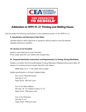 Fillable Online RFP Addendum Template - UW Facilities Fax Email Print ...