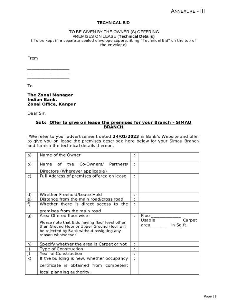 Tender for CBO 2 Guntur premises - Oriental Insurance Doc Template ...
