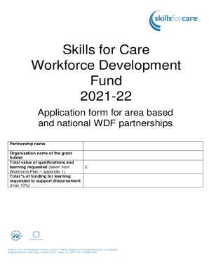Fillable Online workforce development fund (wdf) 2022/23 claim form Fax ...
