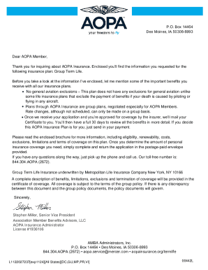 Fillable Online EBView - AOPA Insurance Fax Email Print - pdfFiller