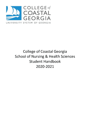 Fillable Online College of Coastal Georgia Nursing Programs - RN Careers Fax Email Print - pdfFiller