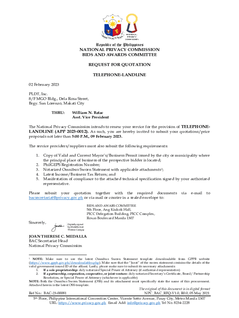 Fillable Online REQUEST FOR QUOTATION HARD DISK DRIVES (INTERNAL Fax ...