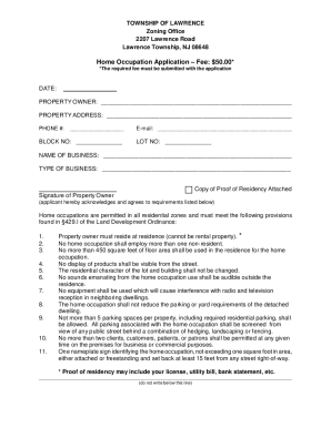 Fillable Online Lawrence Township, NJ 08648 Fax Email Print - pdfFiller
