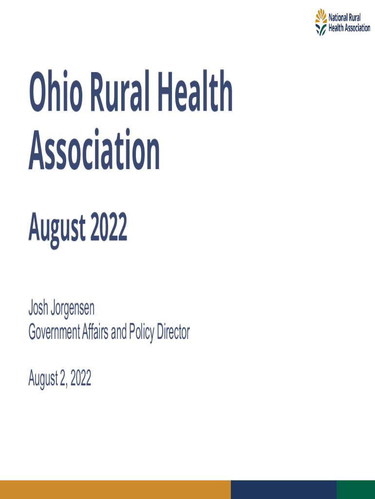 Fillable Online Rural Health Action Alliance supports Rural Health ...