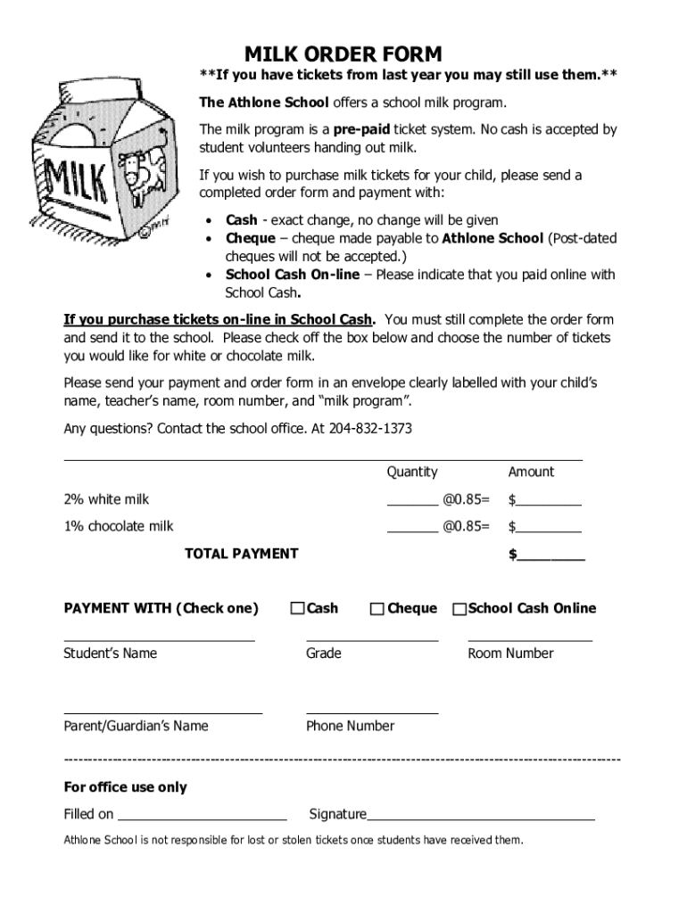 Fillable Online Special Milk ProgramIowa Department of Education Fax ...