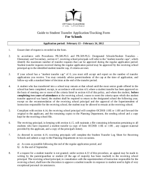 Cheat SheetTransfer Application/Tracking Doc Template | pdfFiller