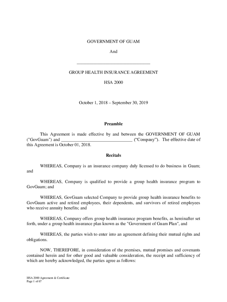 Fillable Online hr doa guam Government of Guam Health Insurance ...