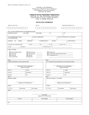 Fillable Online UNIFIEDAPPLICATION FORM FOR BUILDING PERMIT AND ... Fax ...