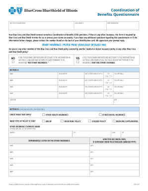 Fillable Online IL Coordination of Benefits Questionnaireform.indd Fax ...