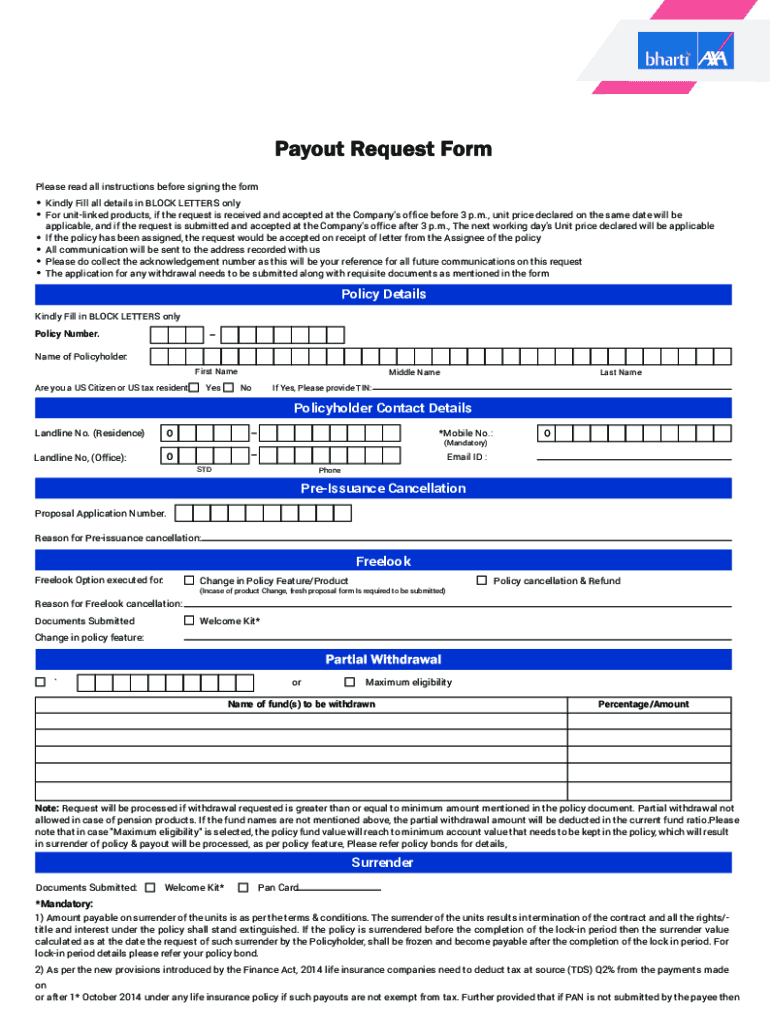 Fillable Online Free Look Request Form - Birla Sun Life Insurance ...