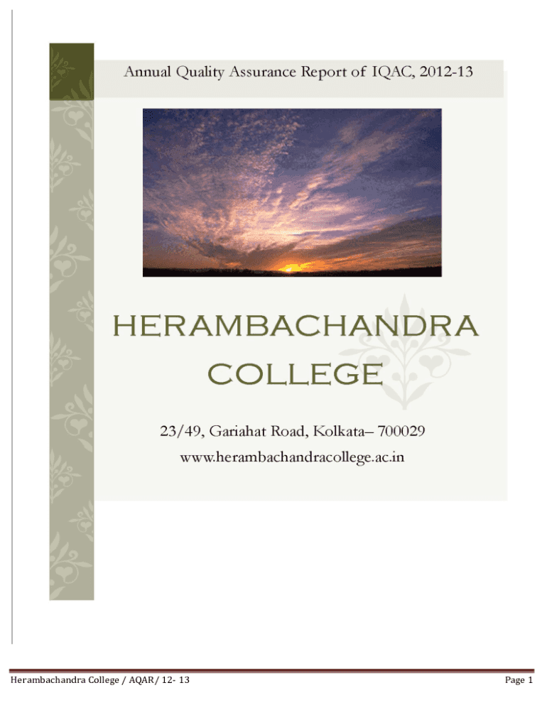 Fillable Online Heramba Chandra College (South City) Fax Email Print ...