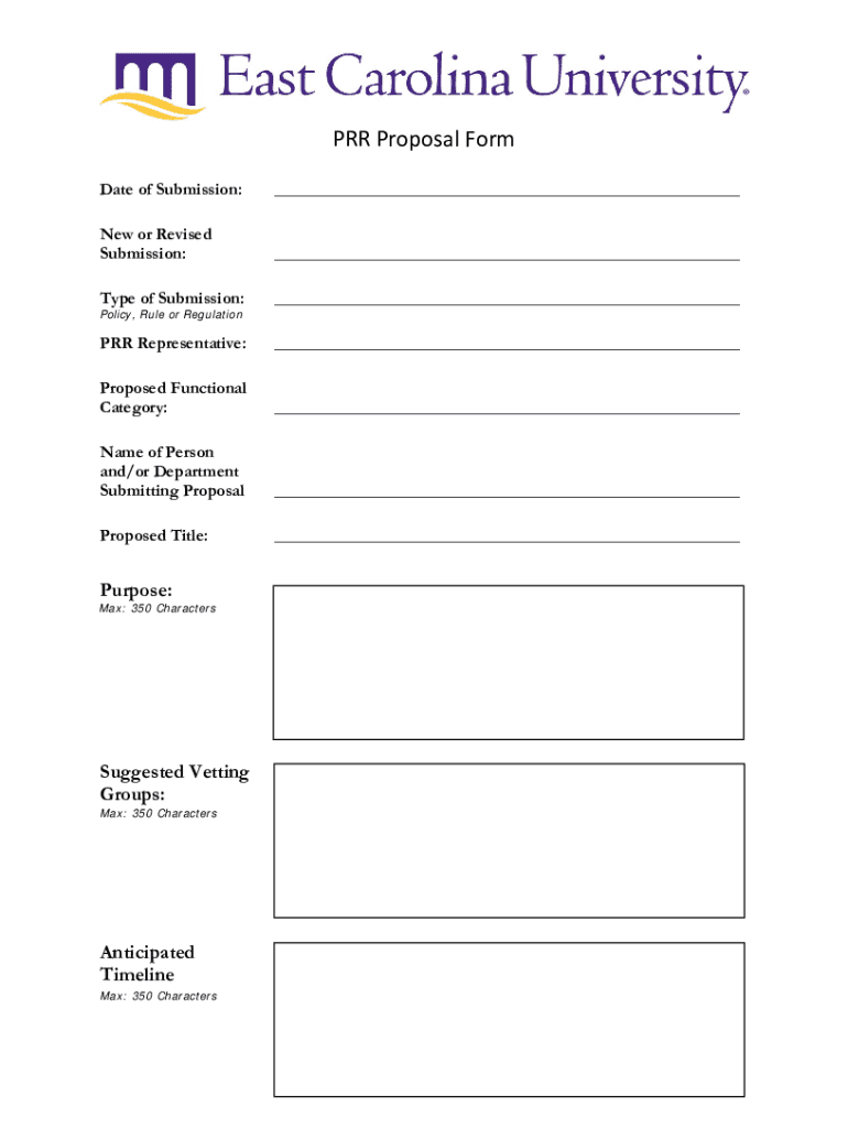 Fillable Online PRR Proposal Form V5.doc Fax Email Print - pdfFiller