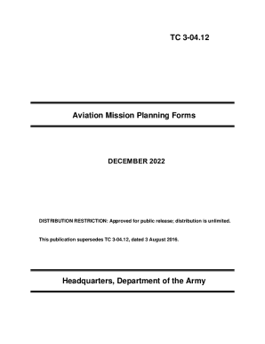 Fillable Online armypubs army TC 3-04.11. Aviation Mission Planning Forms Fax Email Print ...