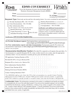 Fillable Online Edms Cover Sheet - Fill Online, Printable, Fillable ...