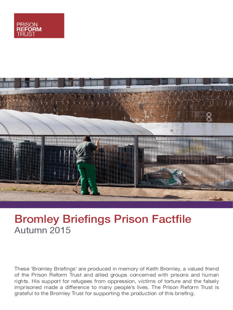 Fillable Online 'Bromley Briefings' prison factfileThe Learning ...