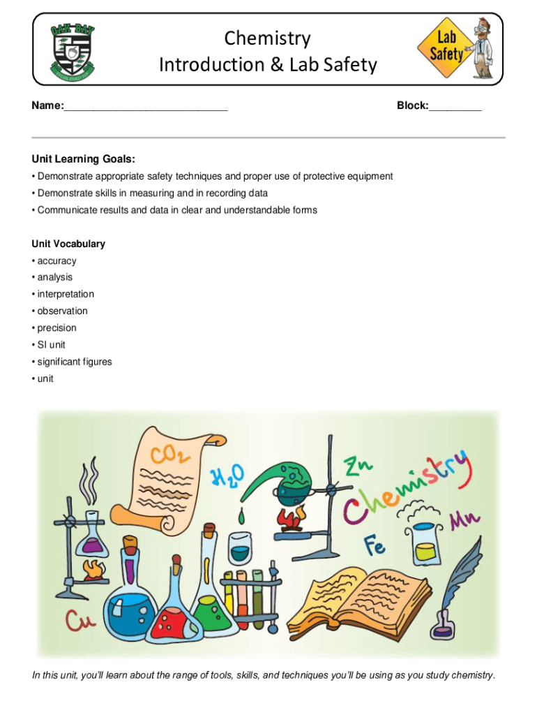 Fillable Online Introduction To Chemistry-Definition And Branches Of ...