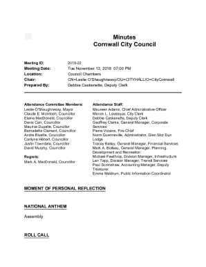 Fillable Online Cornwall City Council Fax Email Print - pdfFiller