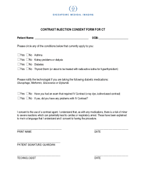 Fillable Online CT -Patient Disclosure and Informed Consent Fax Email ...