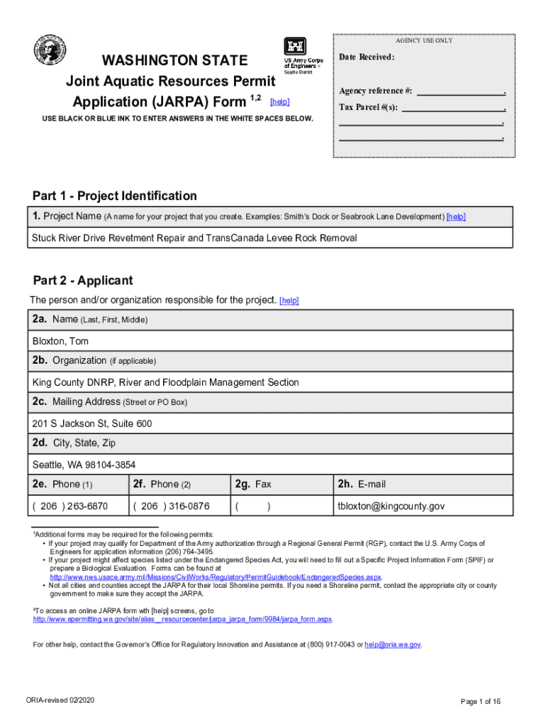Fillable Online Fillable Online Application (JARPA) Form 1 Fax Email ...