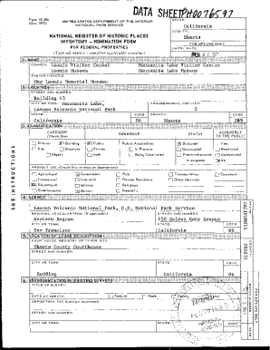 Fillable Online nomination form - National Register of Historic Places ...