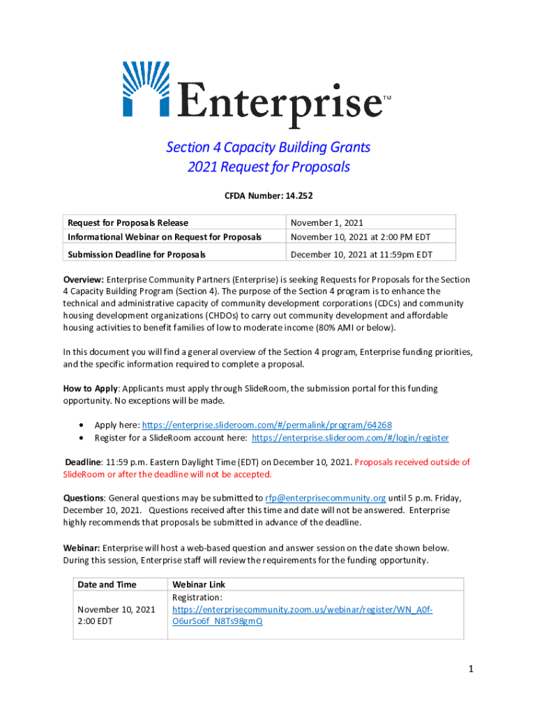 Fillable Online HUD Section 4 Capacity Building Grants: Rural and ...