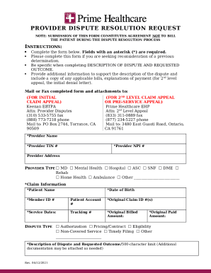 foundation provider dispute resolution request ... - Yumpu Doc Template ...