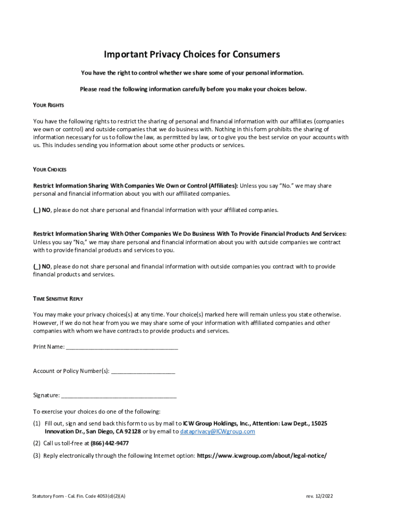 Fillable Online THE CLAIMS PROCESS - ICW Group Fax Email Print - pdfFiller