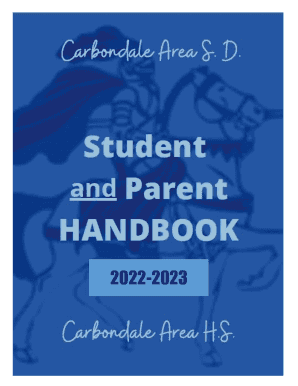 Fillable Online Student parent handbook template. 1112 Fax Email Print ...