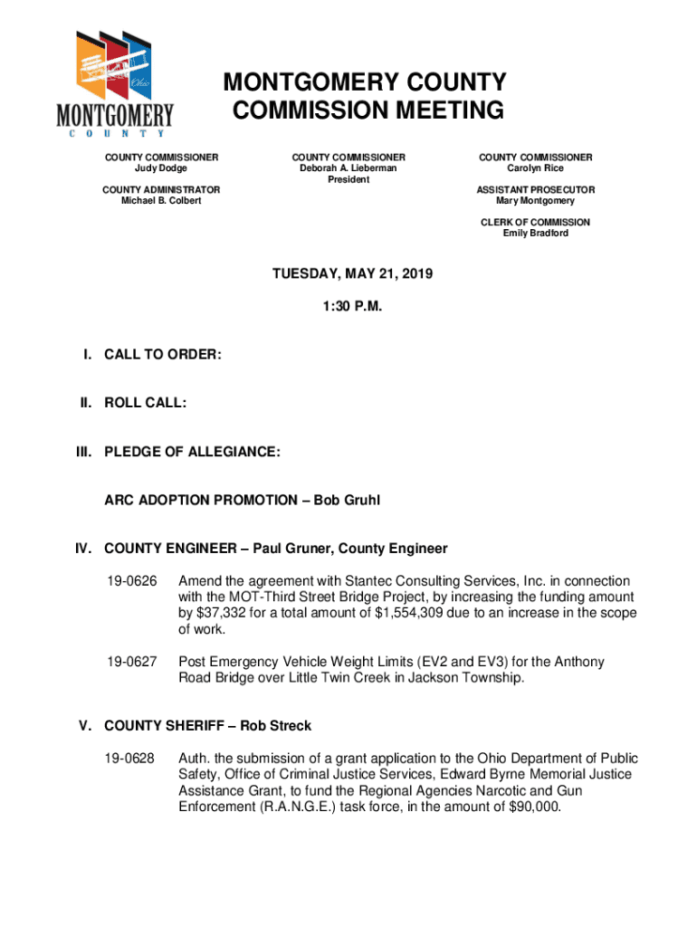 Fillable Online On April 29, Montgomery County Commissioner Debbie ... Fax Email Print - pdfFiller