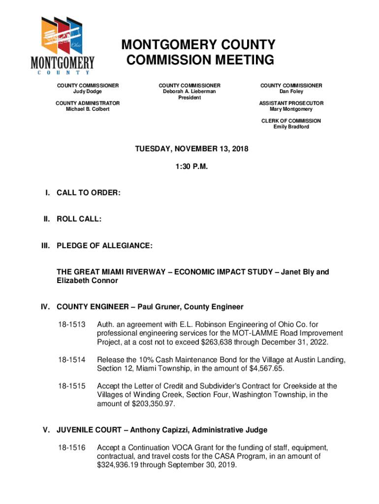 Fillable Online Commissioners Announce County Administrator Selection ...