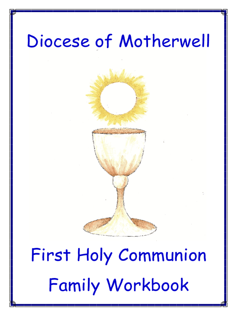 Fillable Online Diocese of Motherwell First Holy Communion Family ...