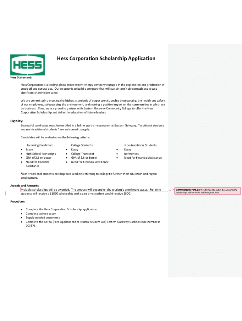 Fillable Online Hess Statement: Fax Email Print - pdfFiller