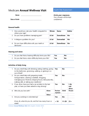 Fillable Online Medicare Annual Wellness Visit - Olympic Medical Center ...