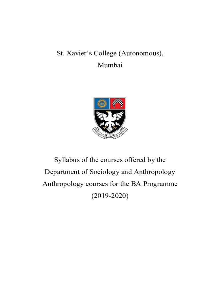 Fillable Online Program: Anthropology, B.A. Semester-by-semester Guide ... Fax Email Print ...