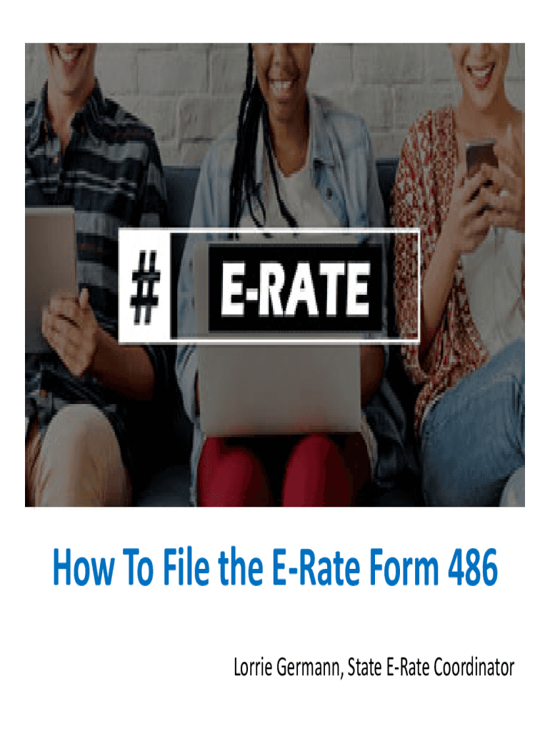Fillable Online How To File the E-Rate Form 486 - Ohio K12 Help Fax ...