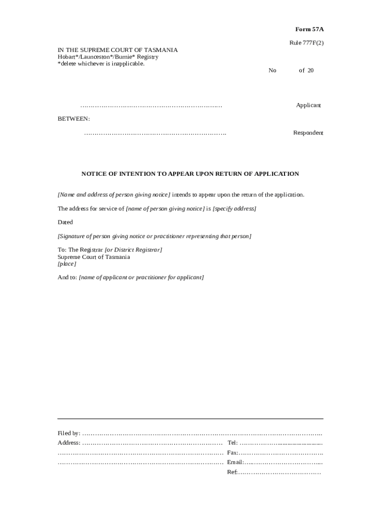 5 notice of intention to appear upon application ... - Issuu Doc ...
