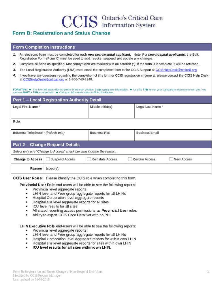 CCIS B Doc Template | pdfFiller