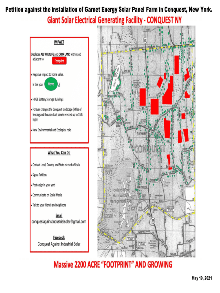 Fillable Online State board OKs large-scale solar project in Cayuga ...
