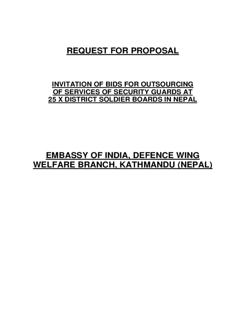 Fillable Online Request for Proposal (RFP) For Outsourcing of Security ... Fax Email Print ...